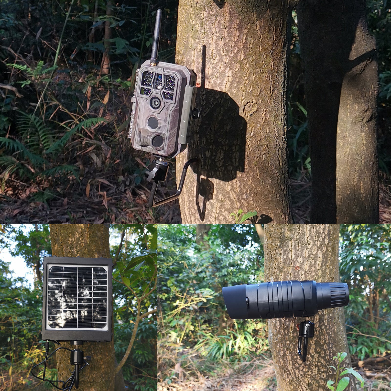2-Pack Mount Tree Holder, 360 Degree Adjustable Game Camera Mounting S ...